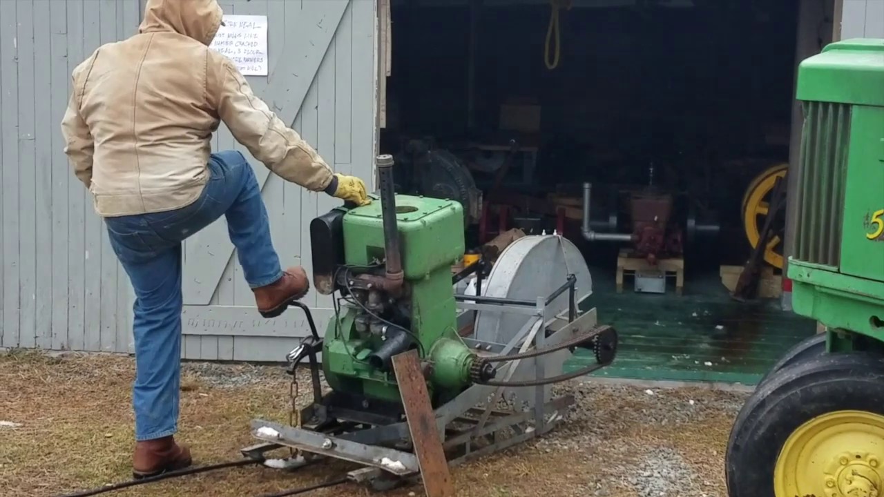 1919 Gas Powered Novo Ice Saw - YouTube