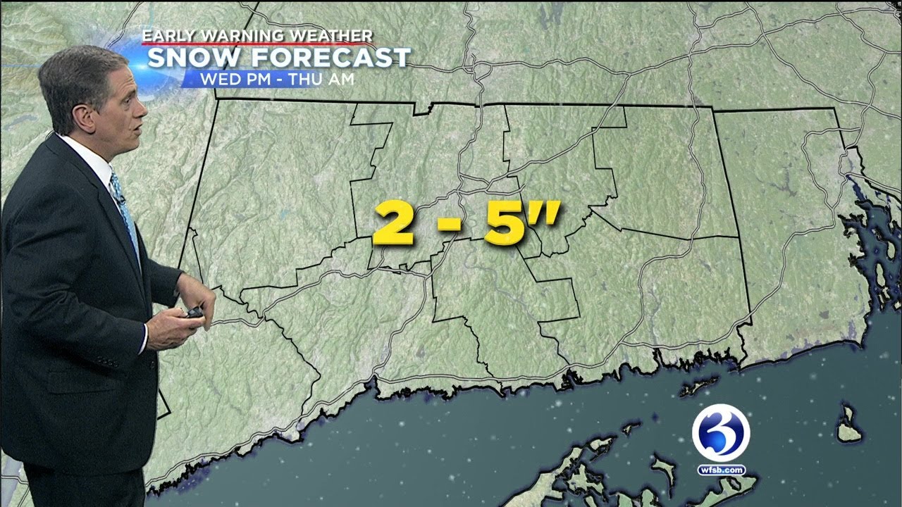 FORECAST: Early Warning Weather Alert for snow Wednesday - YouTube