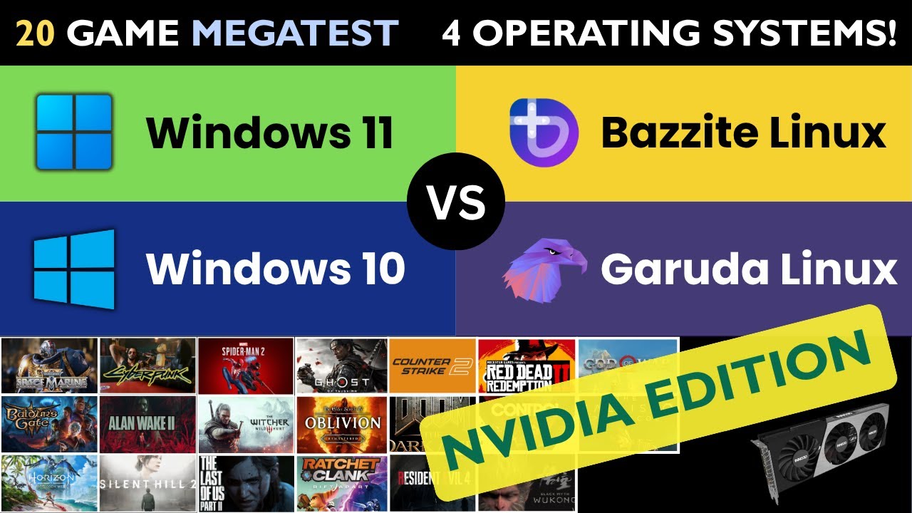 Linux vs Windows Gaming Performance on NVIDIA Tested in 20 Games ...
