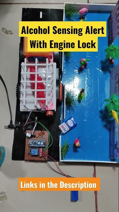 Alcohol Sensing Alert with Engine Lock #short #arduino #roadsafety #projects #technology # ...