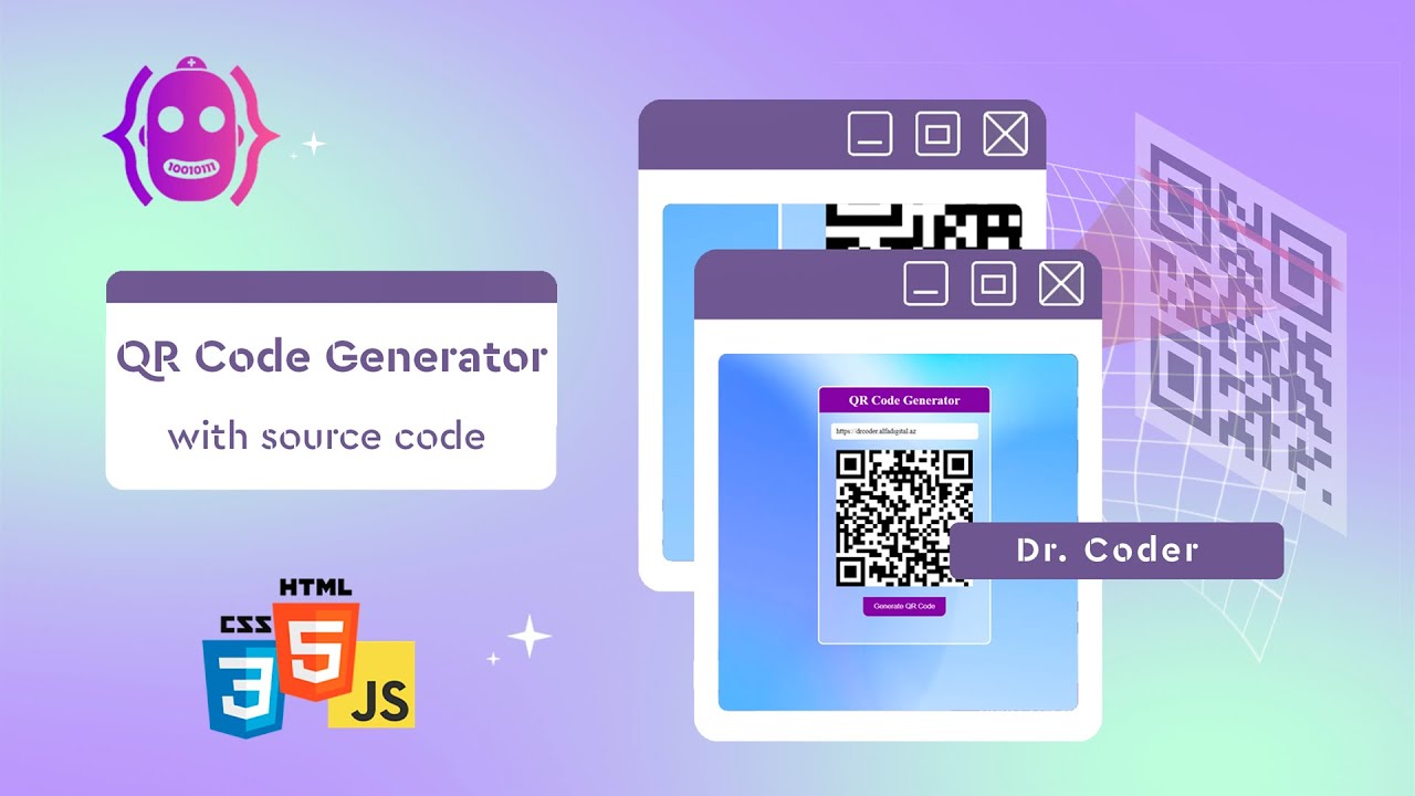 Create a QR Code Generator app using JS, HTML, and CSS with source code ...