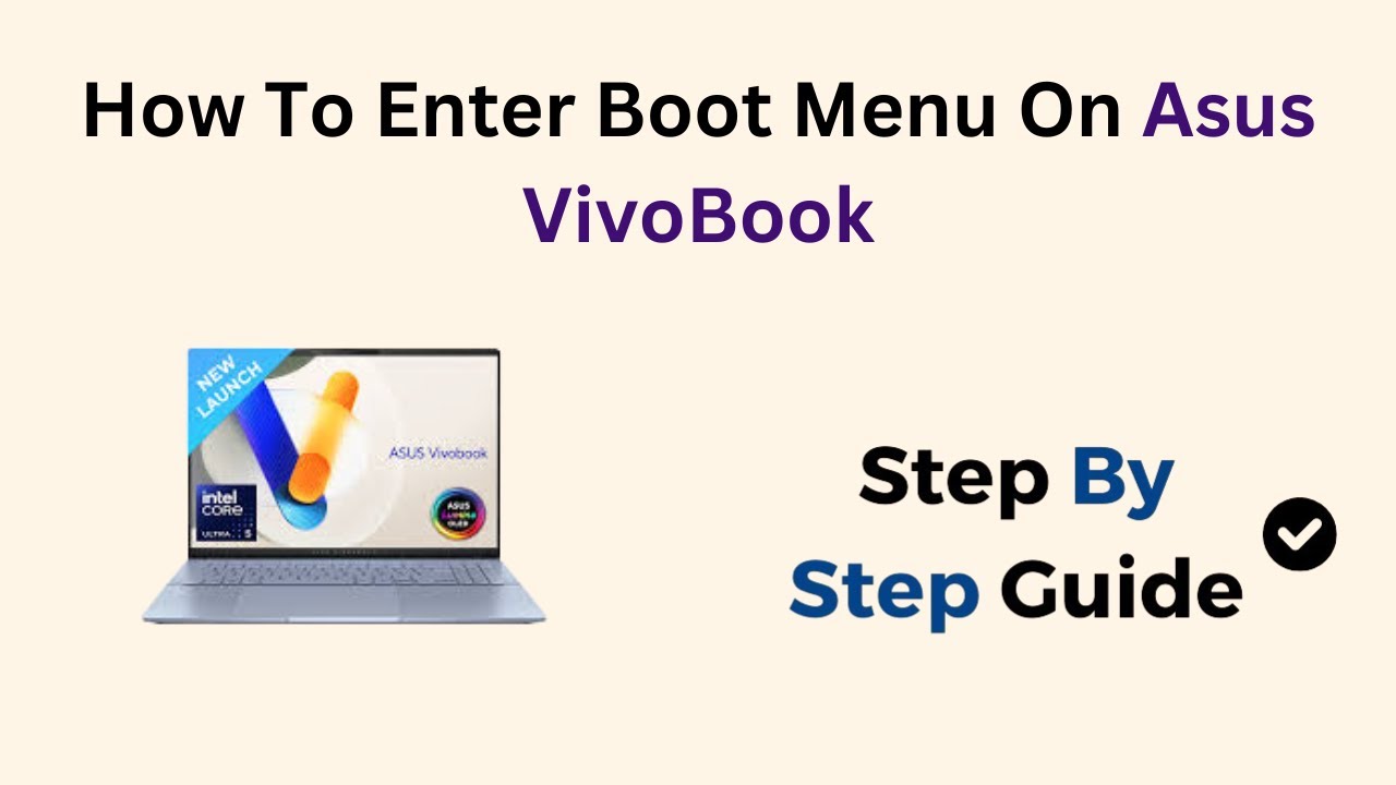 How To Enter Boot Menu On Asus VivoBook - YouTube