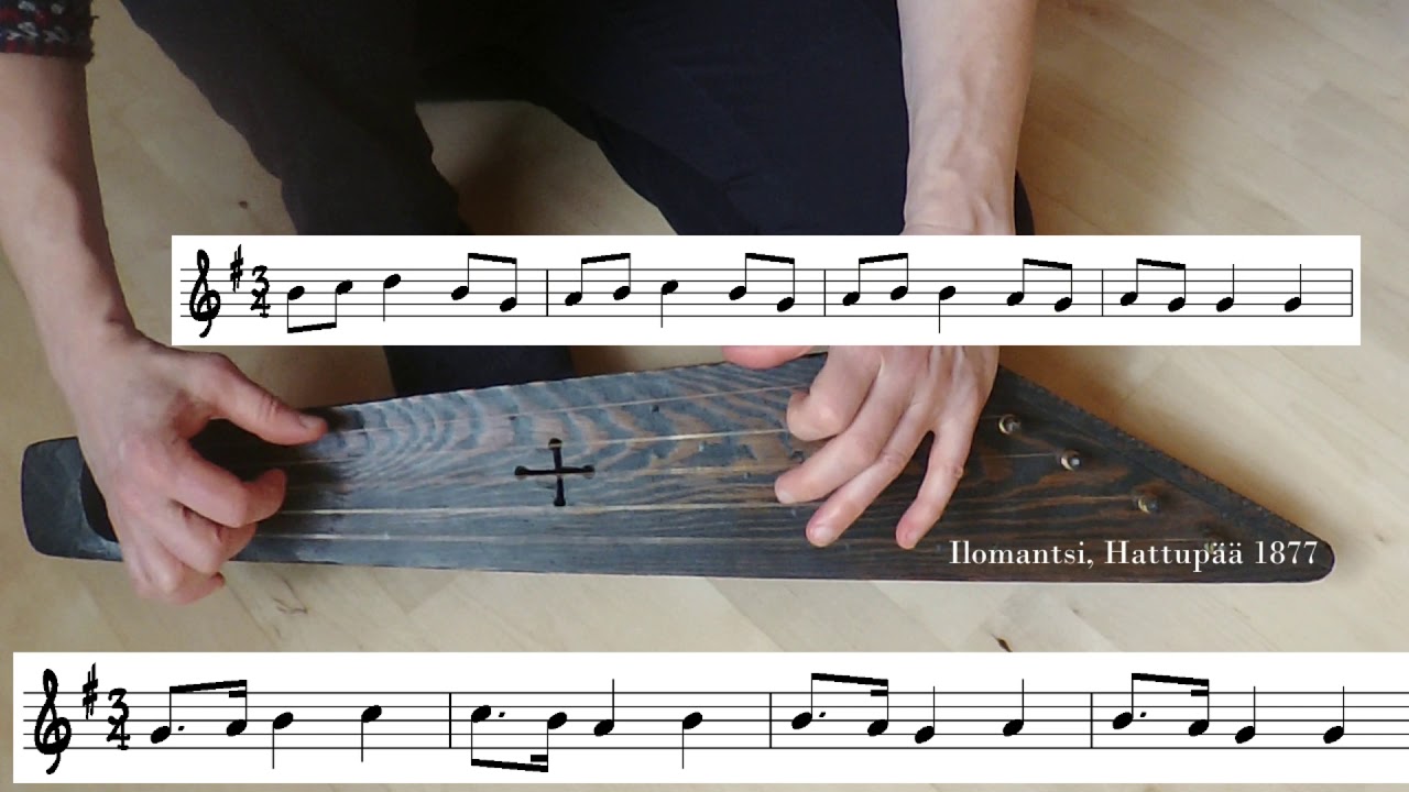 Runosong melodies on a 5 string kantele - YouTube