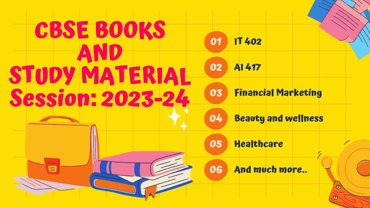 CBSE Skill Education - Books and Support Material | 2023-24| - YouTube