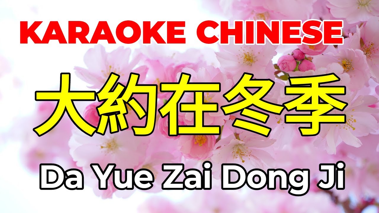 KARAOKE CHINESE 大約在冬季 l Da Yue Zai Dong Ji l VietHoa Karaoke - YouTube