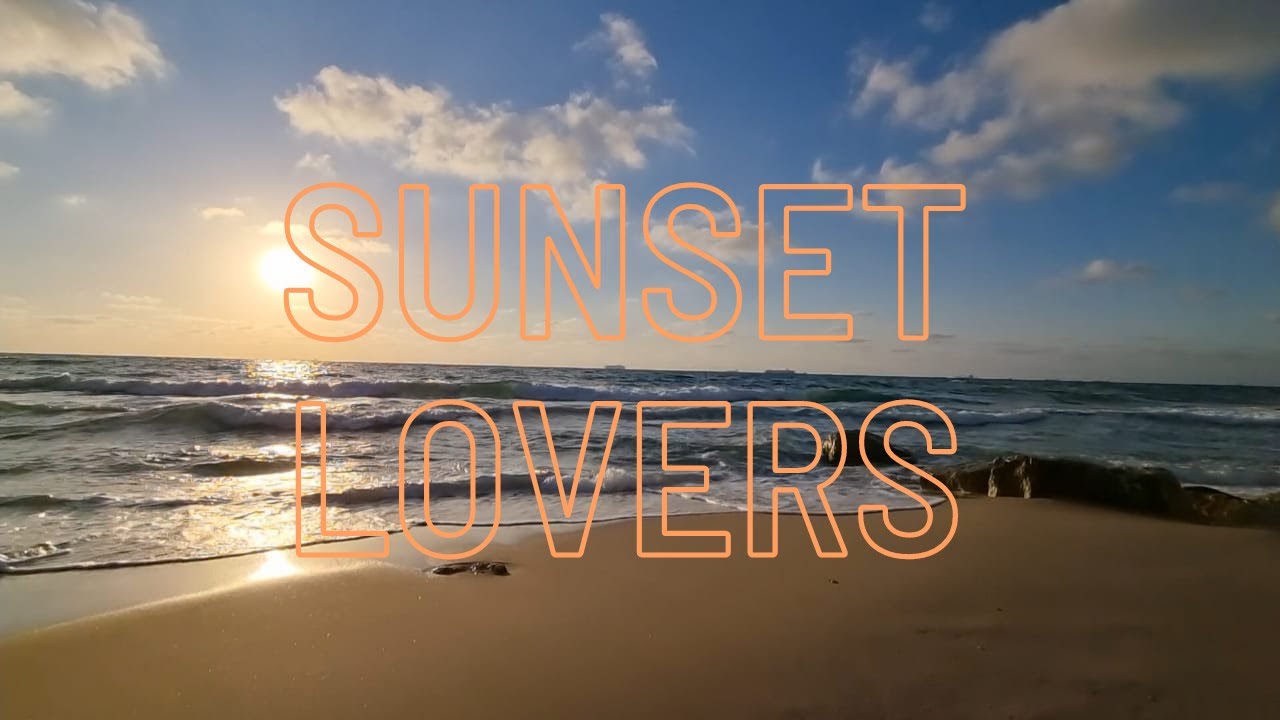 Amazing Sunset - 55 min (Original calming waves sound) - YouTube