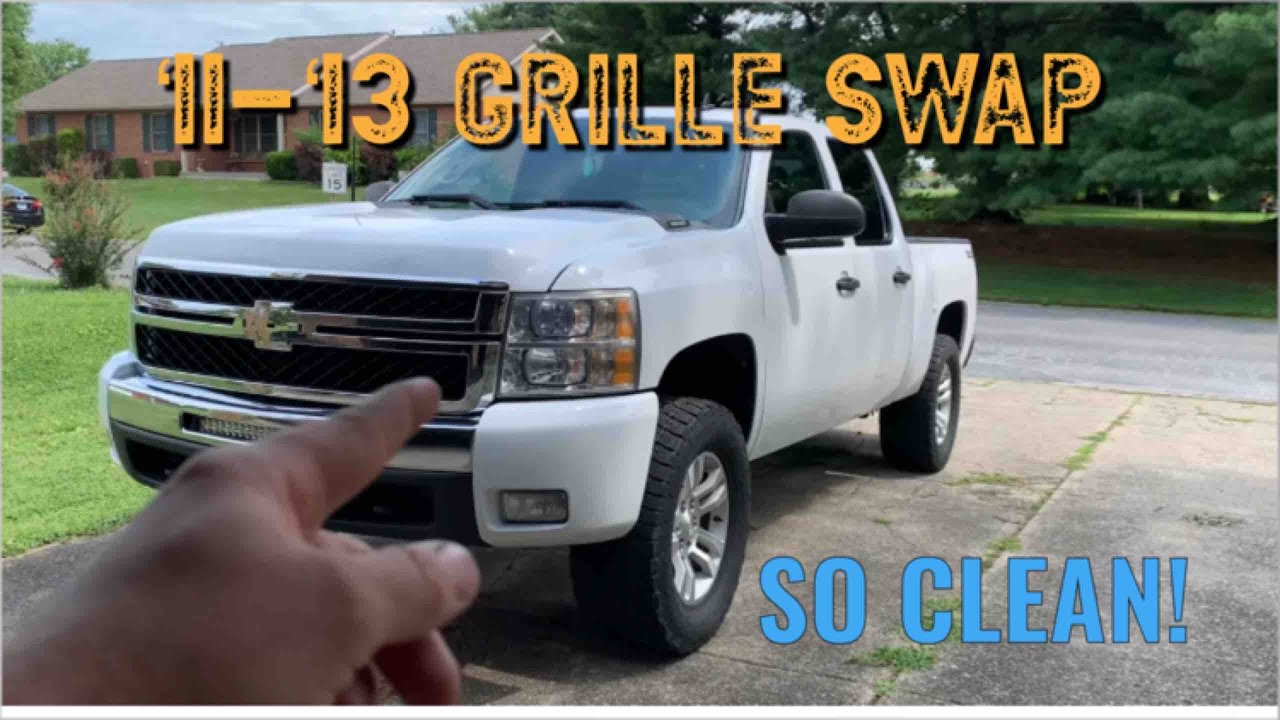 Silverado HD Grille Swap - YouTube