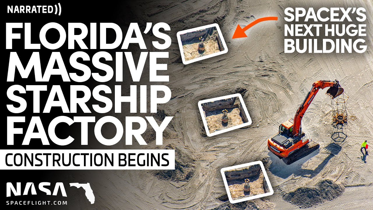 SpaceX's Florida Starship Factory Begins to Rise | Cape Update - YouTube