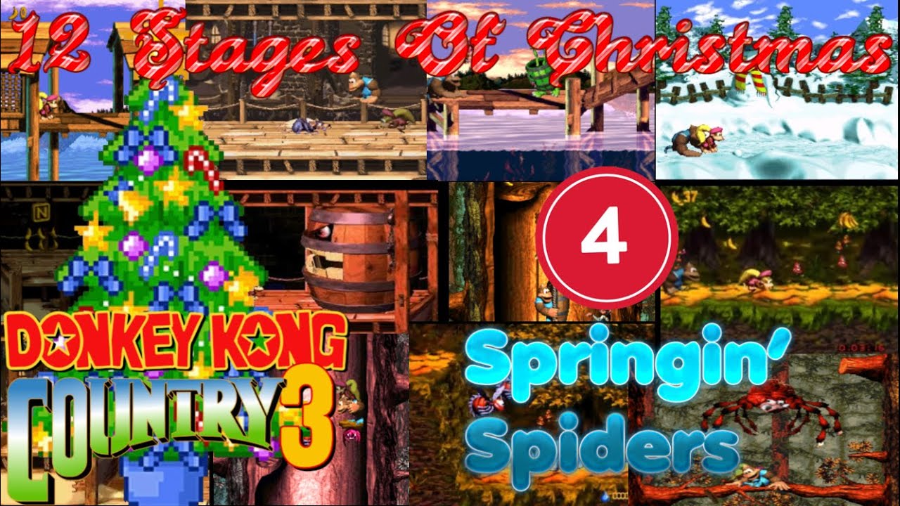 Benji Plays: 4th Stage Of Christmas - Springin' Spiders on Donkey Kong ...