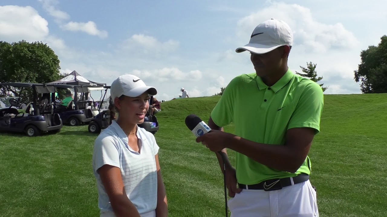 Alexandra and Troy interview each other at AJGA tournament - YouTube