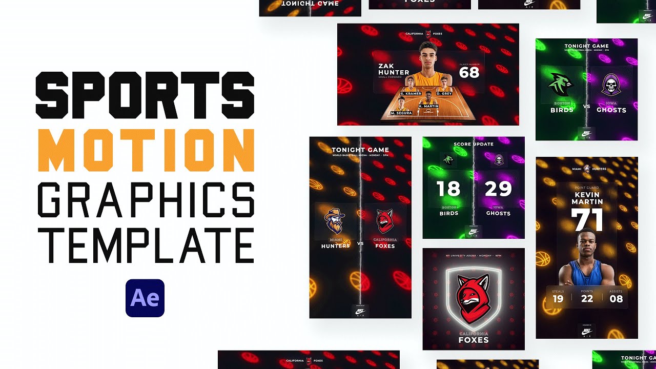 Sports Templates Motion Pack 4 Tutorial - YouTube