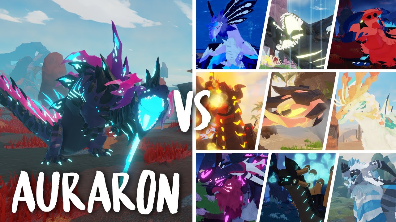How Strong Is AURARON In Creatures Of Sonaria! - YouTube