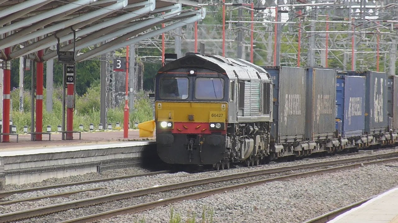 Rugby Station Freight 26th July 2013 - YouTube