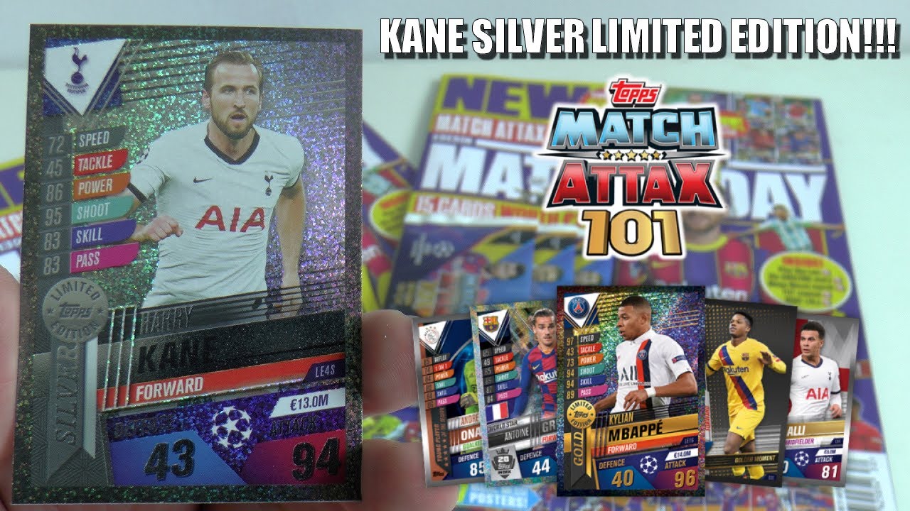 KANE SILVER LIMITED EDITION !!! Topps MATCH ATTAX (2020) Trading Cards ...