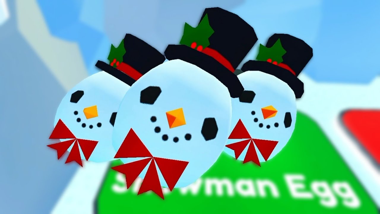 THE FIRST EVER SNOWMAN EGG! ⛄🥚 | Pet Simulator X Roblox - YouTube