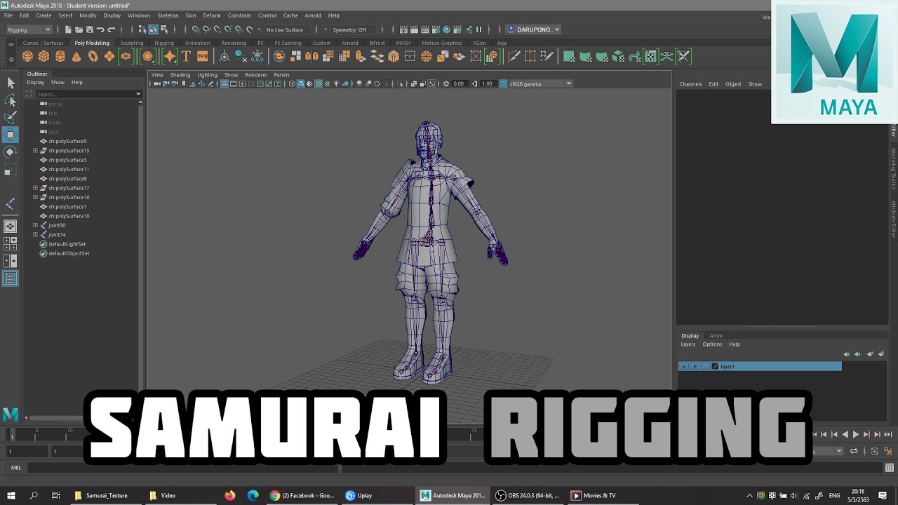 [ CGM237 ][ Autodesk Maya ] Samurai Rigging 🗡 - YouTube