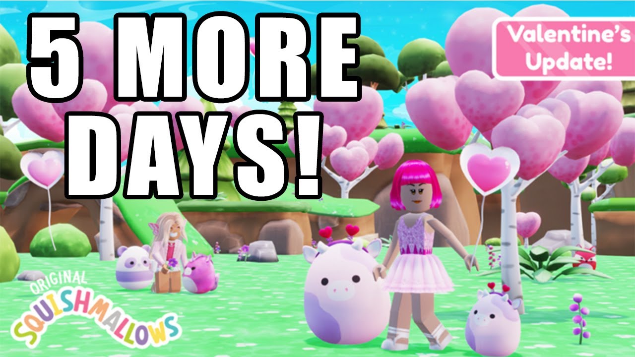 Hurry Get The Exclusive Pink Cow Squishmallow - Roblox Valentines Day ...