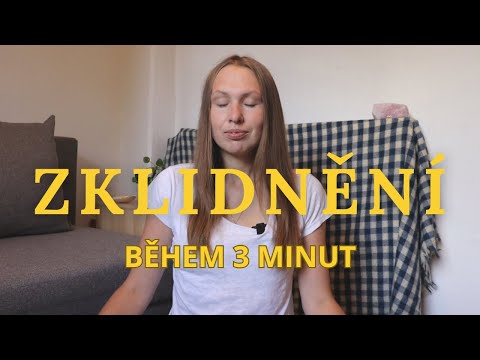Instantní zklidnění při stresu a úzkosti, cvičení, které zabere jen 3 minuty