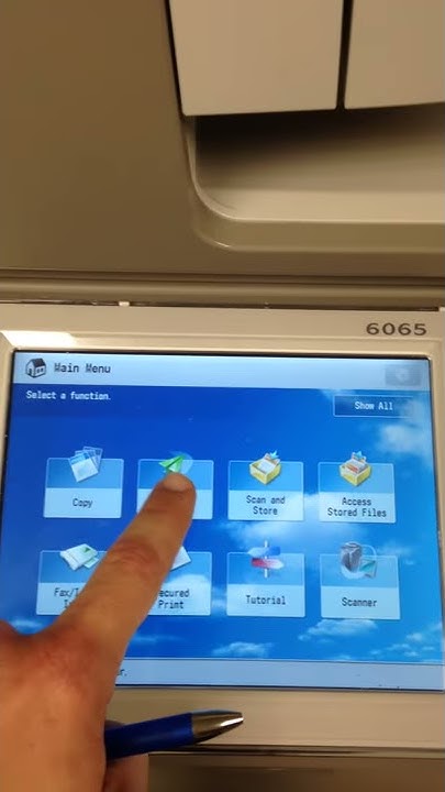 Scanning & Sending PDFs using the copiers - part 1 - YouTube