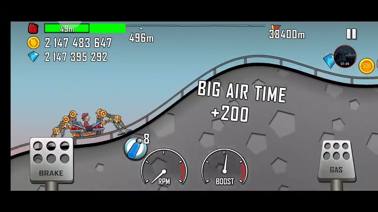 Hill Climb Racing 1 - Stage - Highway - Vehicle - Carantula - 607m ...