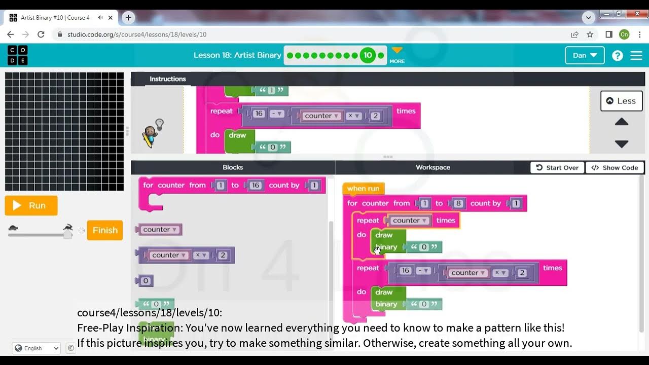 Learn Computer Science - Code.org - C4L18L10 - YouTube