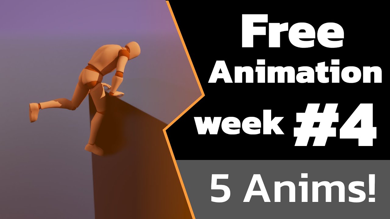 Free Animation Week 4! Ledge Parkour and Hero Landing - YouTube