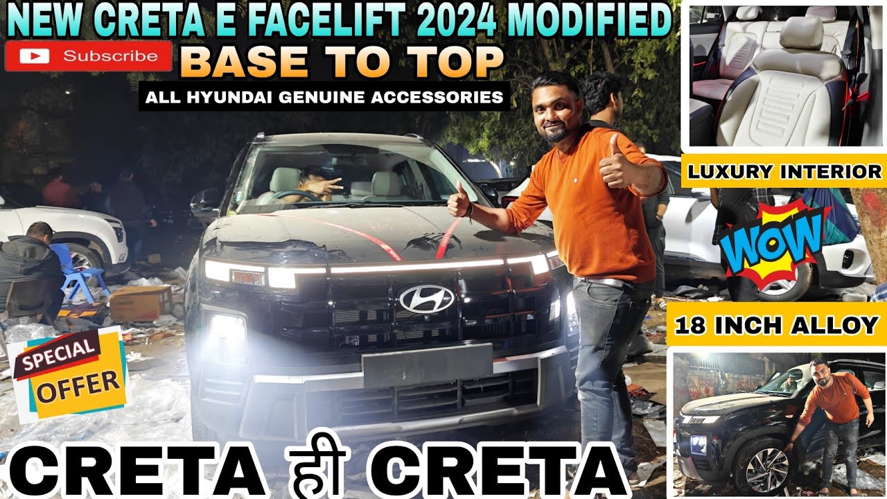 NEW CRETA E FACELIFT MODIFIED CRETA FACELIFT BASE TO TOP CRETA FACELIFT ...