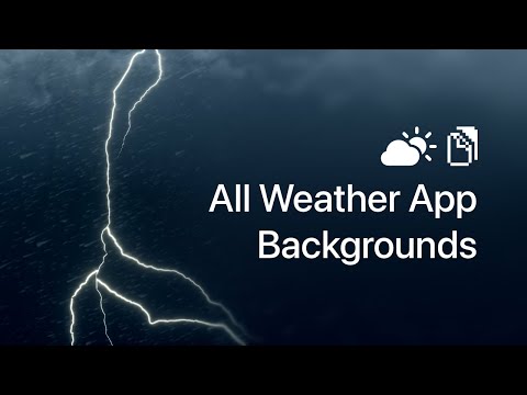All Weather App Backgrounds from iOS 15