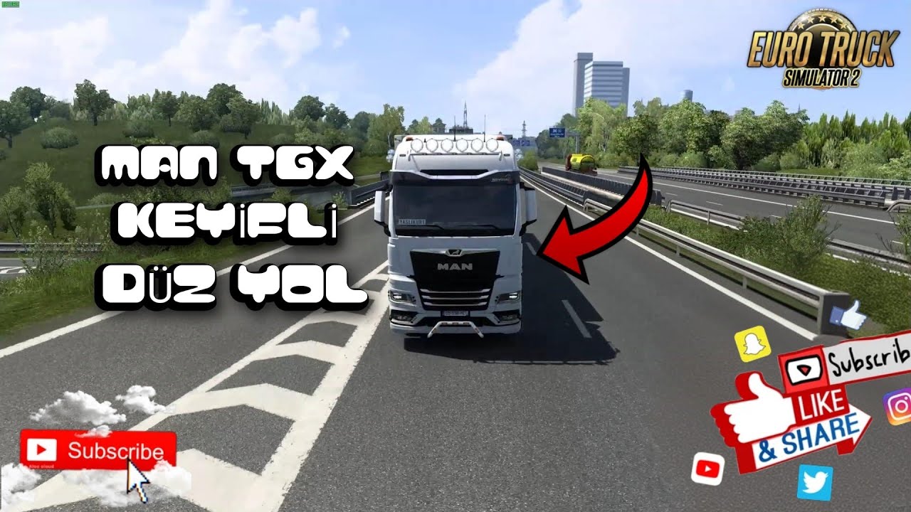 MAN TGX UEL 701 KM DÜZ YOL KEYİFLİ ANLAR ABONE VE BEGENİ ATMAYI ...