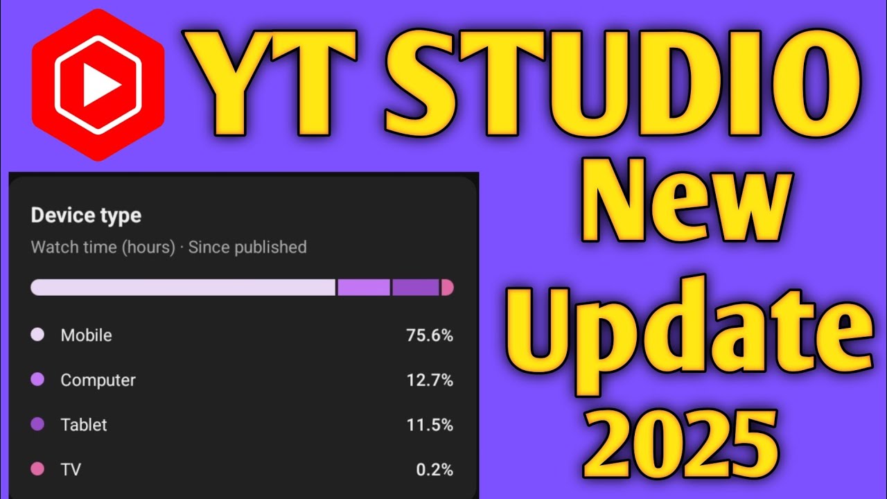 yt studio new update | yt studio new update 2025 - YouTube