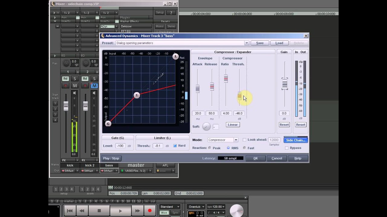 Samplitude: Side Chain Compression - YouTube