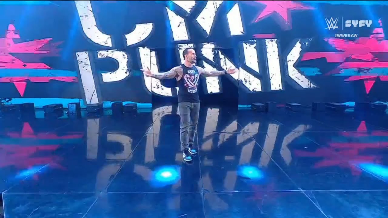 CM Punk Entrance - WWE RAW 7/29/2024 - YouTube