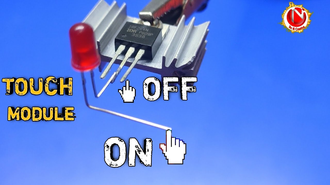 How to make a simple touch switch / button /module || simple science ...