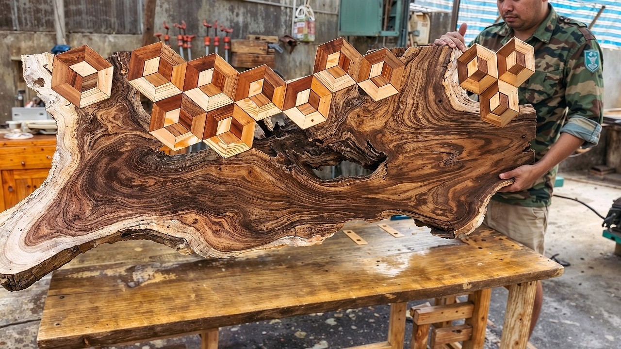 Don't Believe If Don't See:Woodworking Creative Guy Turns Rotten Tree ...