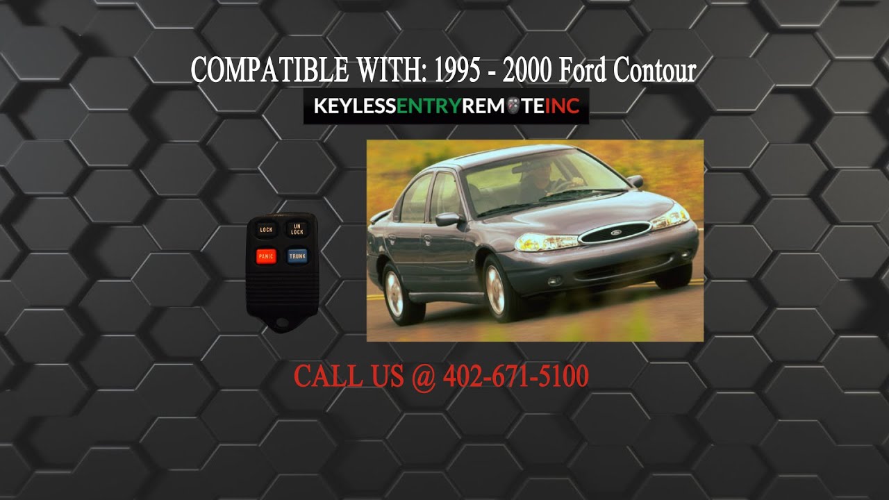 How To Replace Ford Contour Key Fob Battery 1995 1996 1997 1998 1999 ...