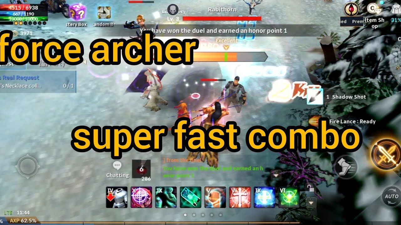 CABAL M| FORCE ARCHER SUPER FAST COMBO | RUNES AND BLENDED RUNES - YouTube