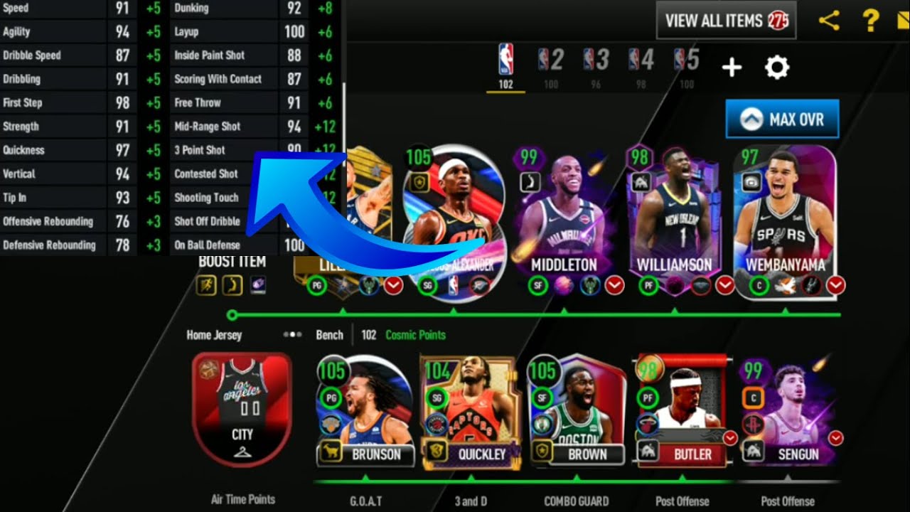 How To Boost Your Team Multiple Overalls In NBA LIVE MOBILE Season 8 ...