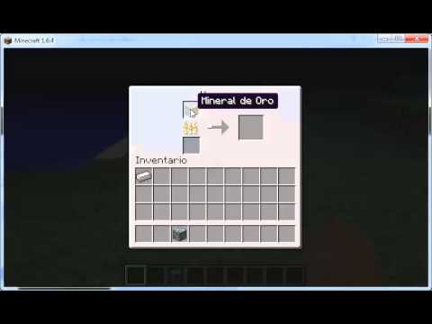 Como fundir minerales de hierro, oro y diamante en Minecraft - YouTube
