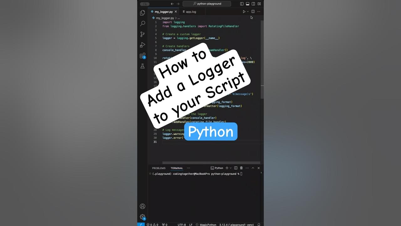 How to Add a Logger in Python? - YouTube