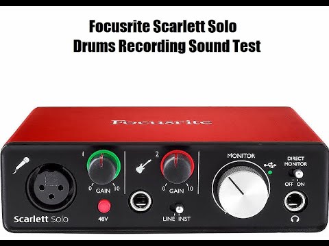 Focusrite Drums Recording Sound Test - YouTube