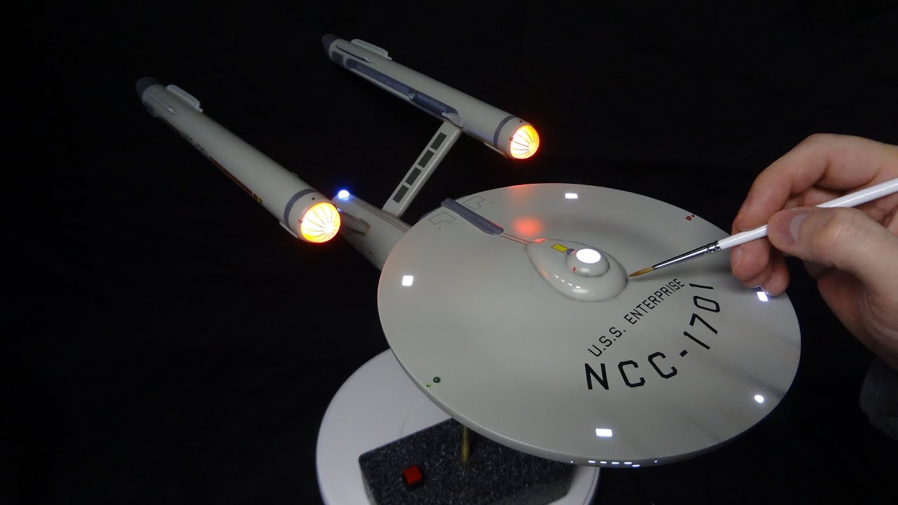 TOS Enterprise With Lights! - YouTube