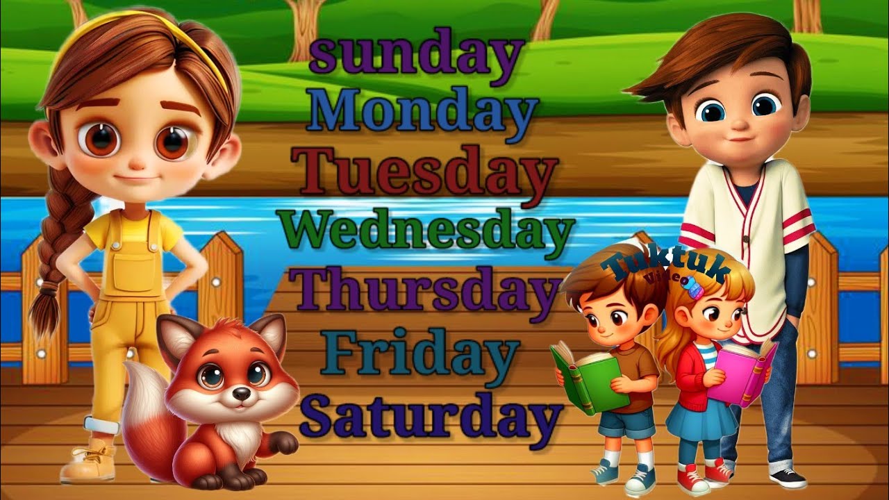day's of the week Sunday to Saturday learning Hindi minning ke saath ...