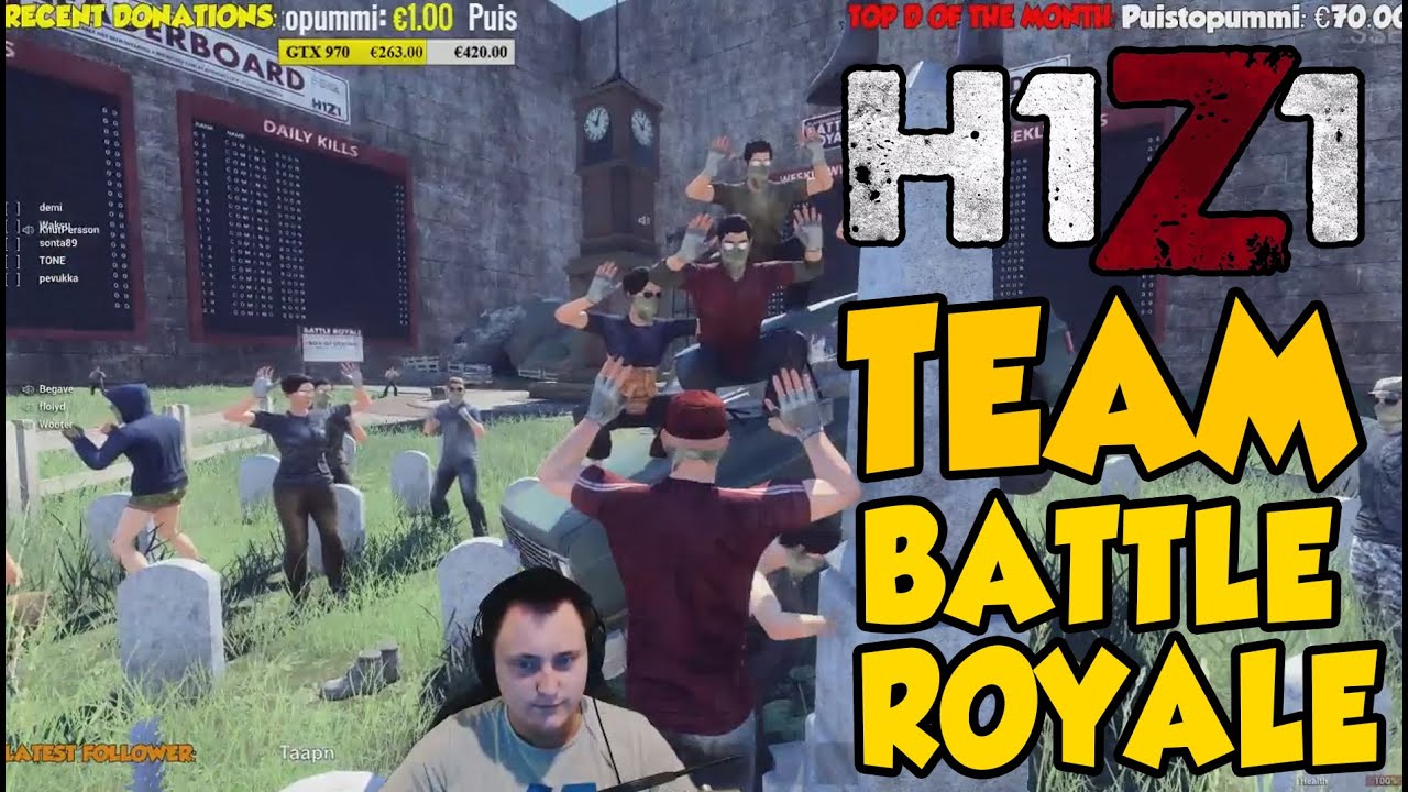 H1Z1 Team Battle Royale - 5 Man Premade Team (1st Place Win) - YouTube