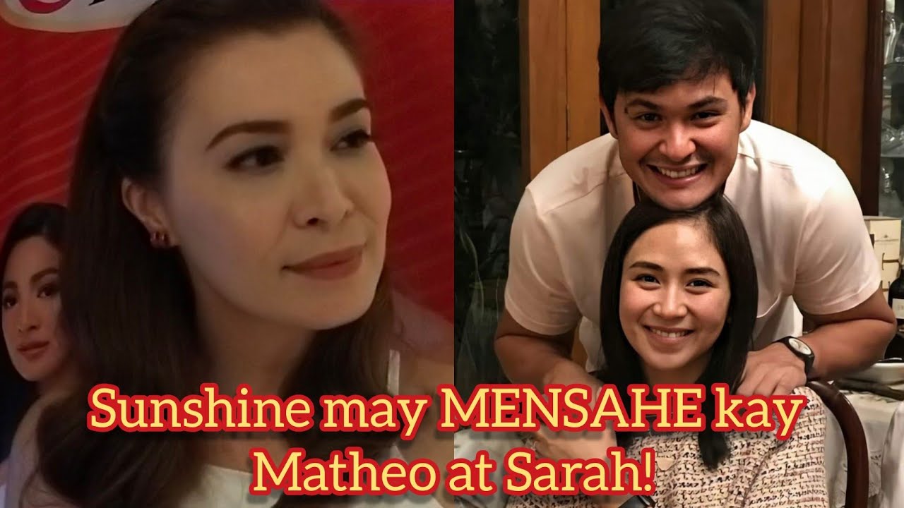 Sunshine Cruz on Sarah Geronimo and Matteo Guidecelli! - YouTube