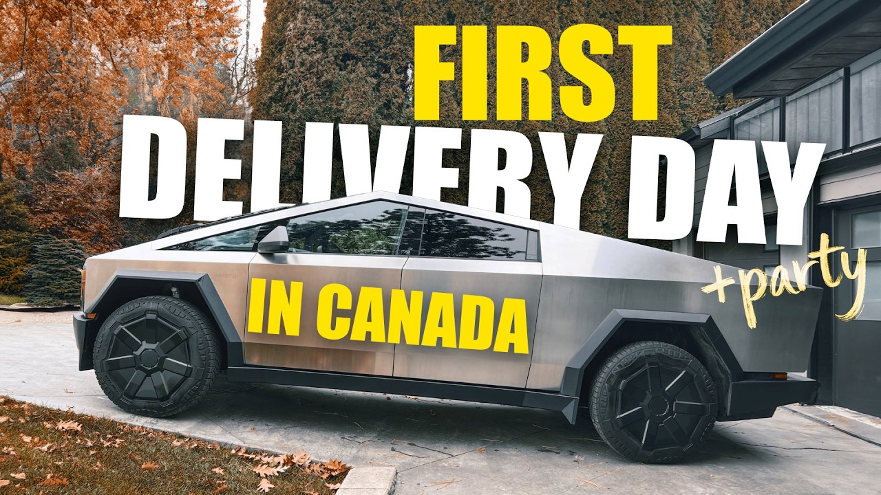 Cybertruck Delivery in Canada was the BEST delivery of any product EVER ...