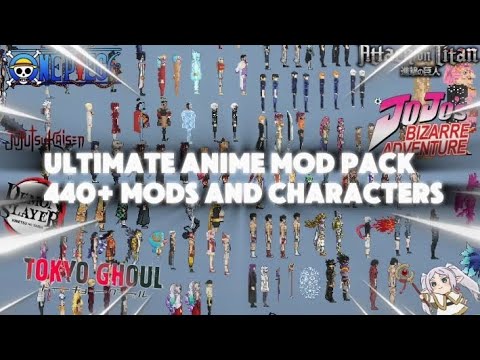 ULTIMATE ANIME mod pack 🔥 440+ Mods | Melon Playground Anime mod ...