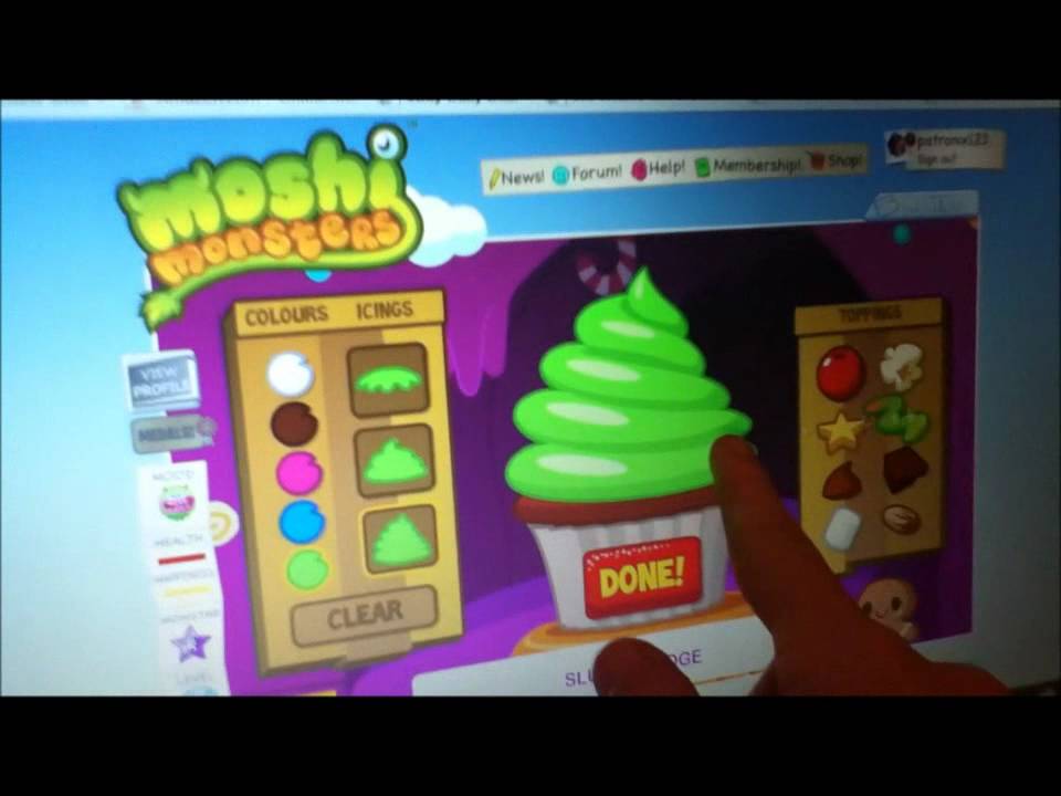 moshi monster codes/cupcake game - YouTube