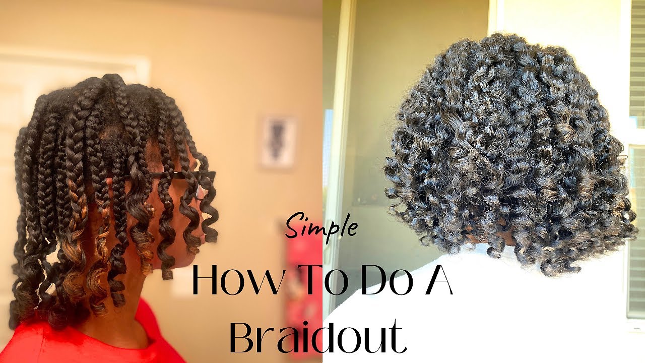 EASY How To DO Braid-Out On Transitioning Hair | NATURAL HAIR - YouTube