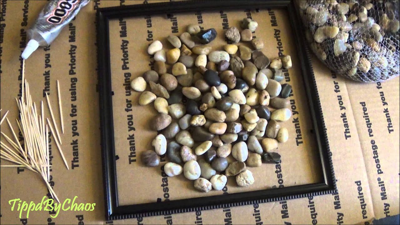 DIY Rock Picture Frame || Cheap DIY - YouTube