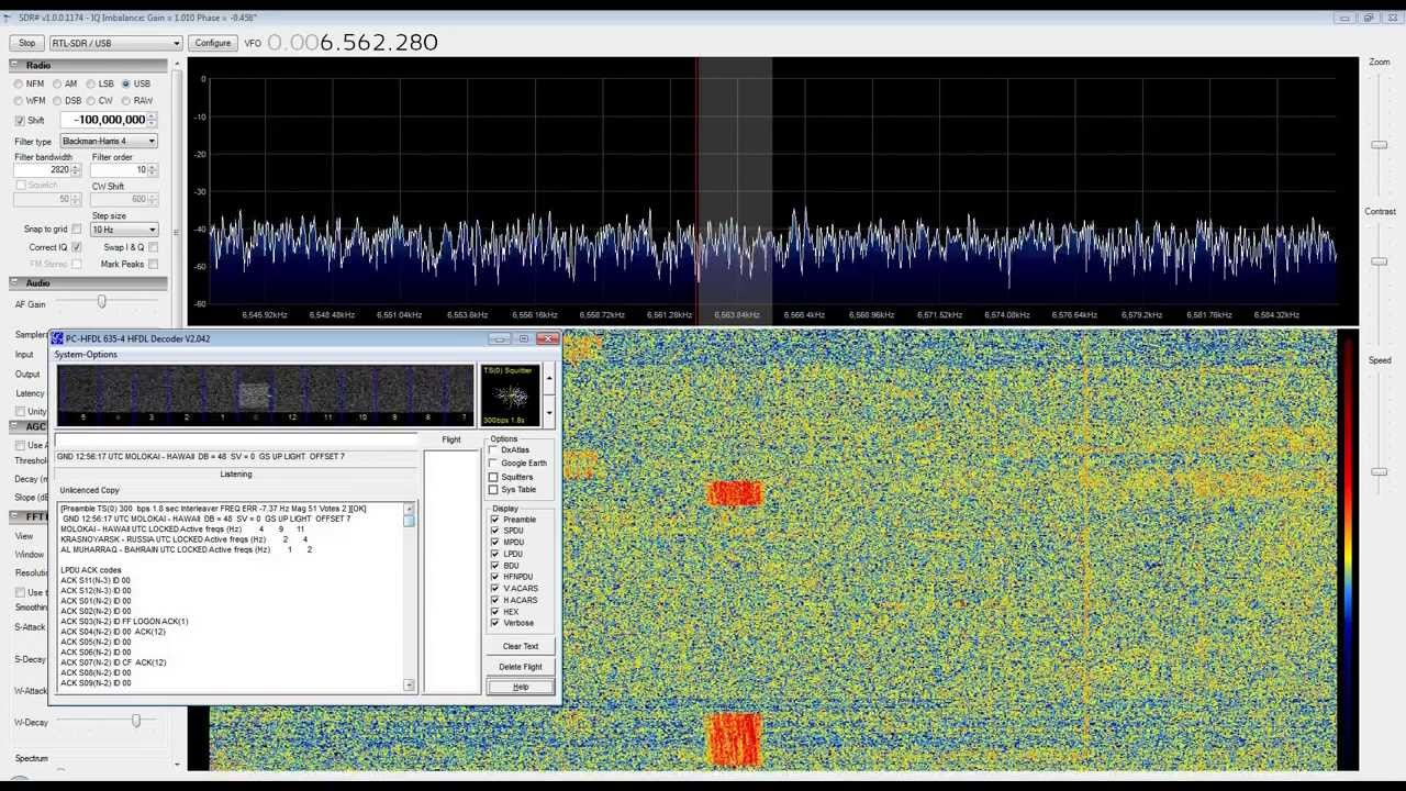 HFDL Decoding with RTL SDR (RTL2832U), Nooelec Ham it up upconverter ...